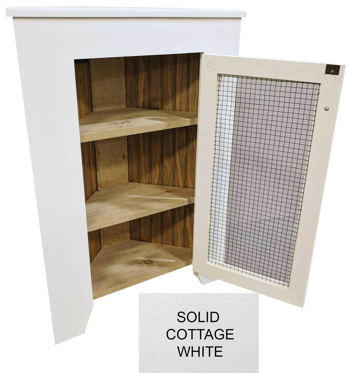 Small Corner Cabinet | Wood Corner Cabinet | Sawdust City LLC