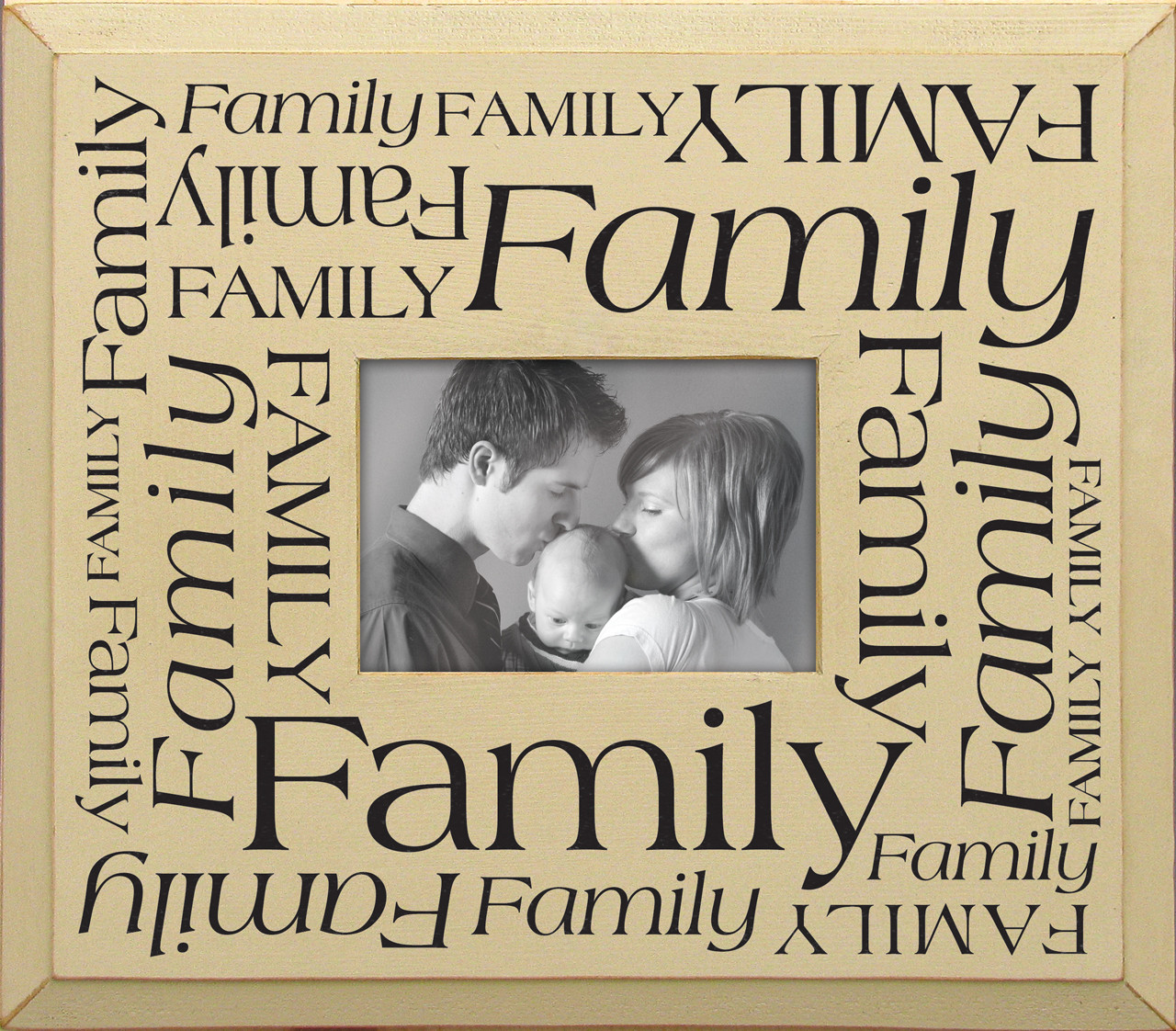 Family Word Jumble|Wood Picture Frame| Sawdust City Wood Signs