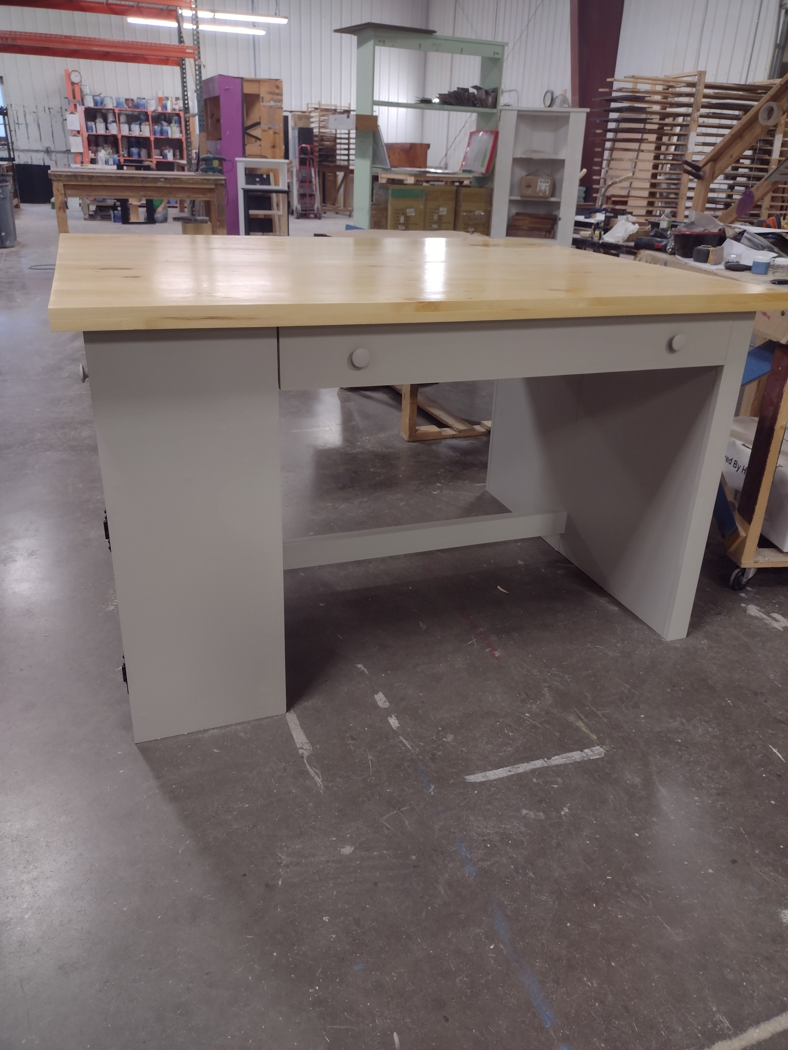 Wooden Crafting Table | Solid Wood Crafting Table | Sawdust City LLC