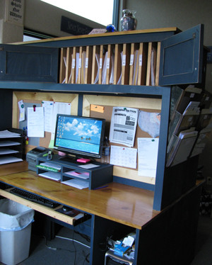 CUSTOM - Dual Office Desk | Custom Wood Desk | Sawdust City Custom ...