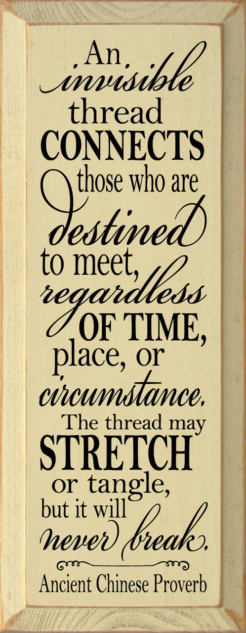 An invisible thread connects those who are destined to meet ...