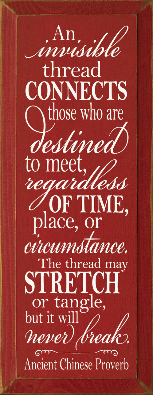 An invisible thread connects those who are destined to meet ...