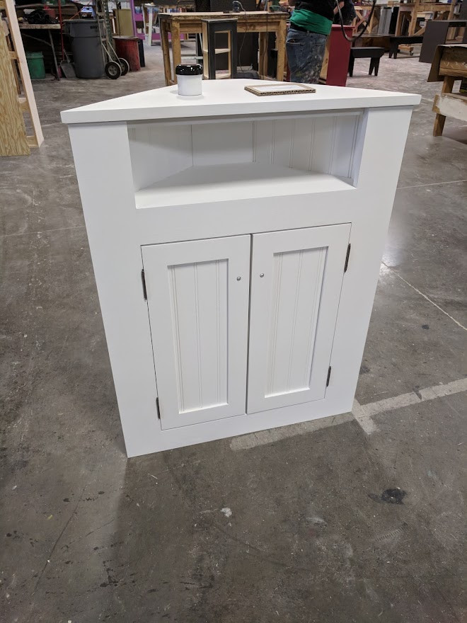 CUSTOM - Small Corner Cabinet | Custom Pine Cabinet | Sawdust City ...