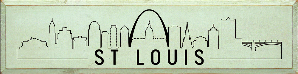 St. Louis Skyline |City Skyline Wood Signs | Sawdust City Wood Signs