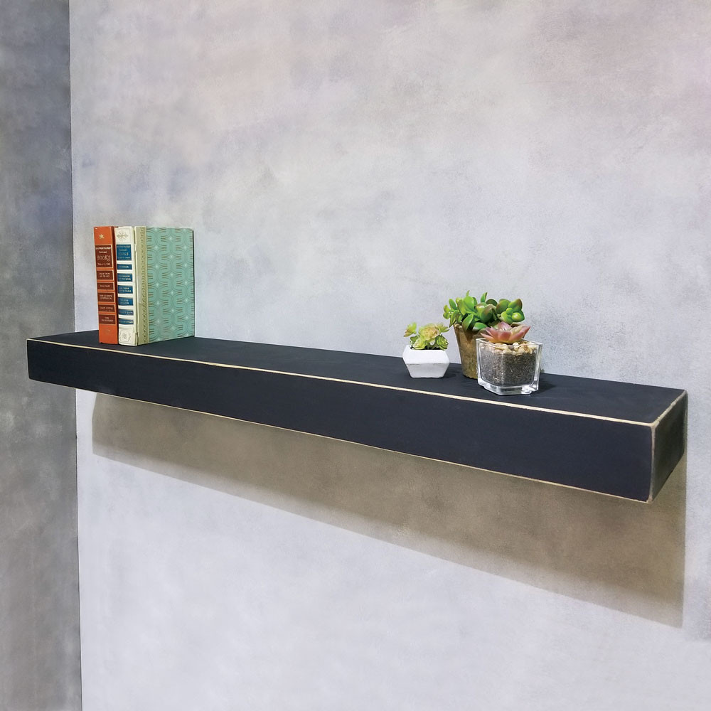 Mantle-Style Floating Shelf | 40" Wide Shelf | Rustic Floating Shelf ...