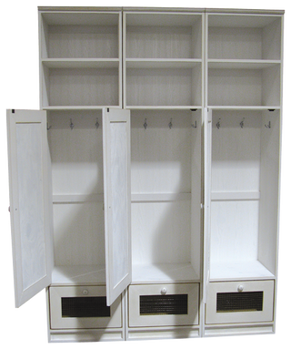 CUSTOM - Wide Lockers with Doors | Custom Pine Lockers | Sawdust City ...
