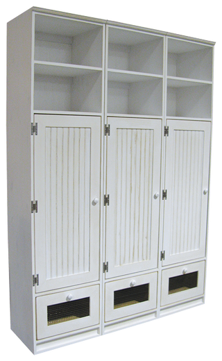 CUSTOM - Wide Lockers with Doors | Custom Pine Lockers | Sawdust City ...