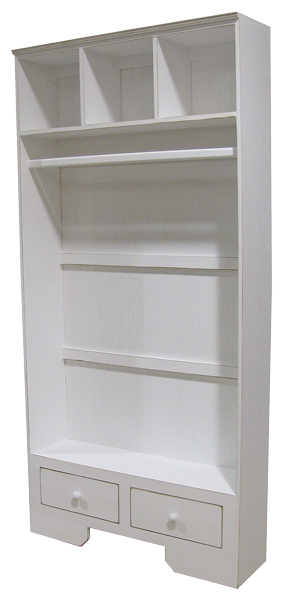 CUSTOM - Extra-Wide Locker with Hanging Rod | Custom Wood Locker ...