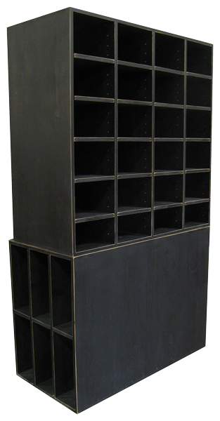 CUSTOM - Large Black Cubby Storage | Custom Large Pine Cubbies ...