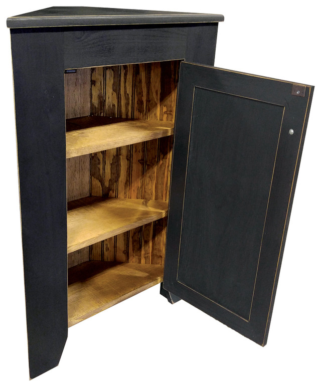 Small Corner Cabinet | Wood Corner Cabinet | Sawdust City LLC