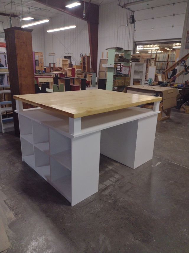 Wooden Crafting Table | Solid Wood Crafting Table | Sawdust City LLC