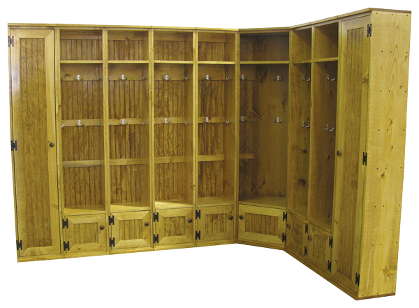 CUSTOM - Multi-Locker Entryway Storage | Custom Pine Lockers | Sawdust ...