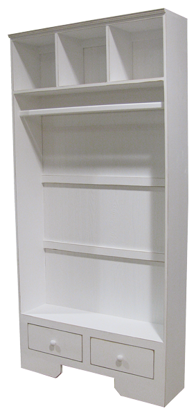 CUSTOM - Extra-Wide Locker with Hanging Rod | Custom Wood Locker ...