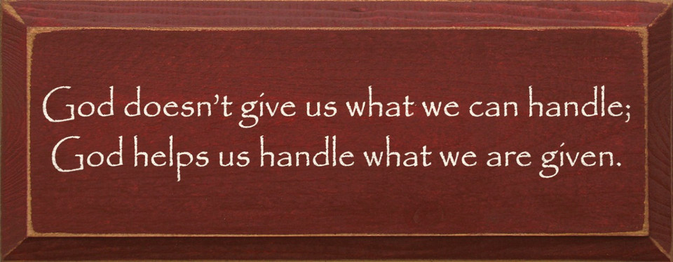 God helps... | Christian Wood Sign | Sawdust City Wood Signs