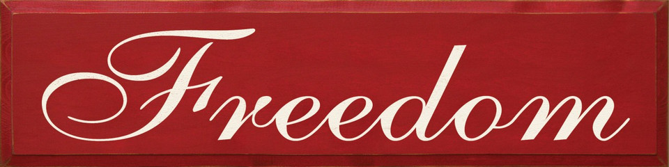 Freedom |USA Wood Sign| Sawdust City Wood Signs