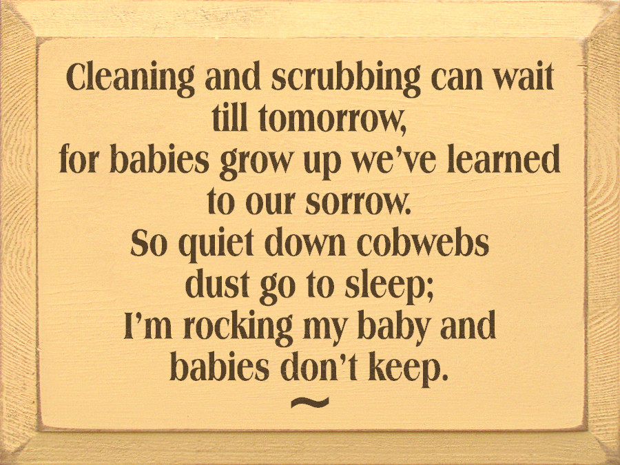 Cleaning And Scrubbing.. | Wood Sign With Baby Saying | Sawdust City ...