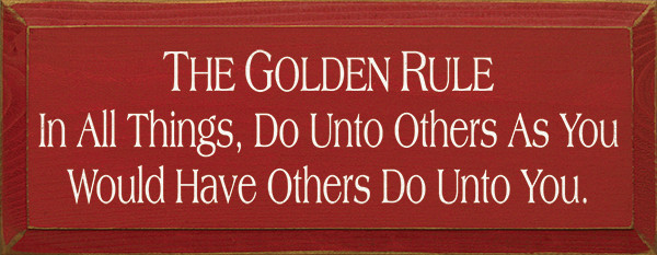 In All Things, Do Unto Others As You Would Have Others Do| Wood Sign ...
