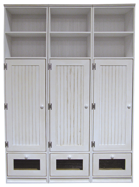 CUSTOM - Double-Wide Lockers on Cubbies | Custom Pine Lockers | Sawdust ...