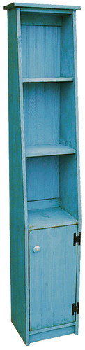 Narrow Hutch | Wooden Storage Hutch with Four Shelves | Sawdust City LLC