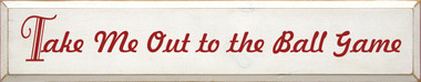 Take Me Out To The Ball Game | Wood Sign With Baseball Saying| Sawdust ...