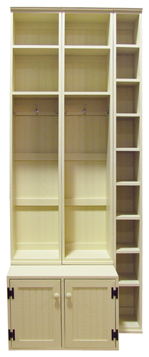 CUSTOM - Lockers with Skinny Shoe Storage | Custom Pine Storage Locker ...