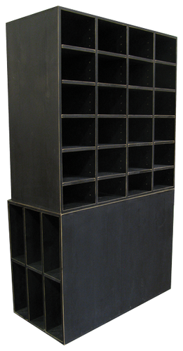 CUSTOM - Large Black Cubby Storage | Custom Large Pine Cubbies ...