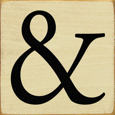 Ampersand Sign | Sawdust City Wood Signs