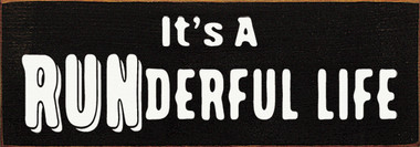 It's a RUNderful life |Cross Country Wood Signs| Sawdust City Wood Signs