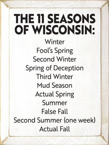 The 11 Seasons of Wisconsin: Winter - Fool s Spring - Second Winter ...
