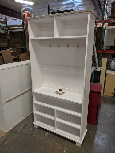CUSTOM - Open Entryway Locker Unit | Sawdust City Custom Furniture