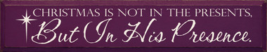 Christmas is not in the presents, but in His presence |Christmas Wood ...