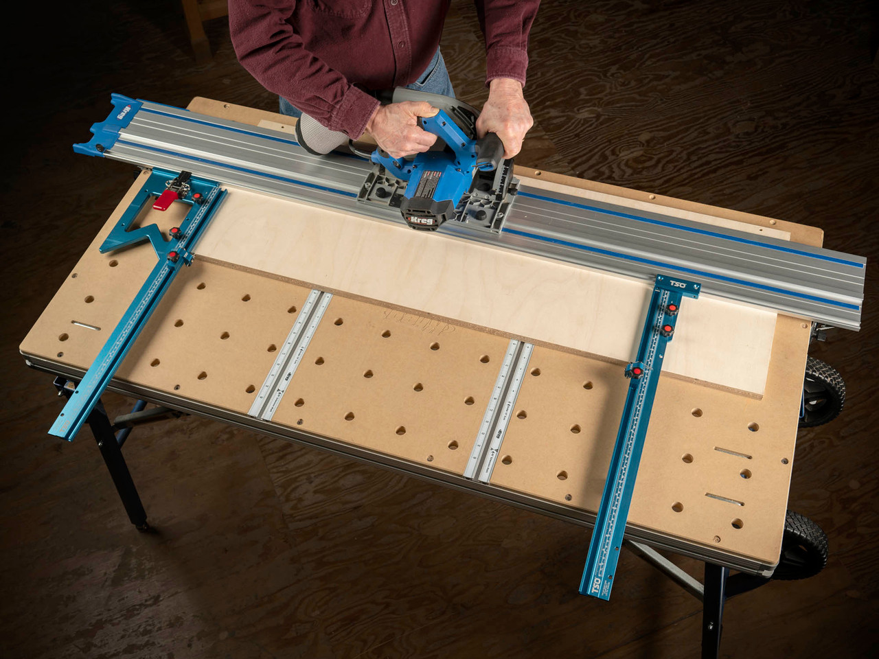 GRS-16 PE K Guide Rail Square for Kreg Track Saw Systems