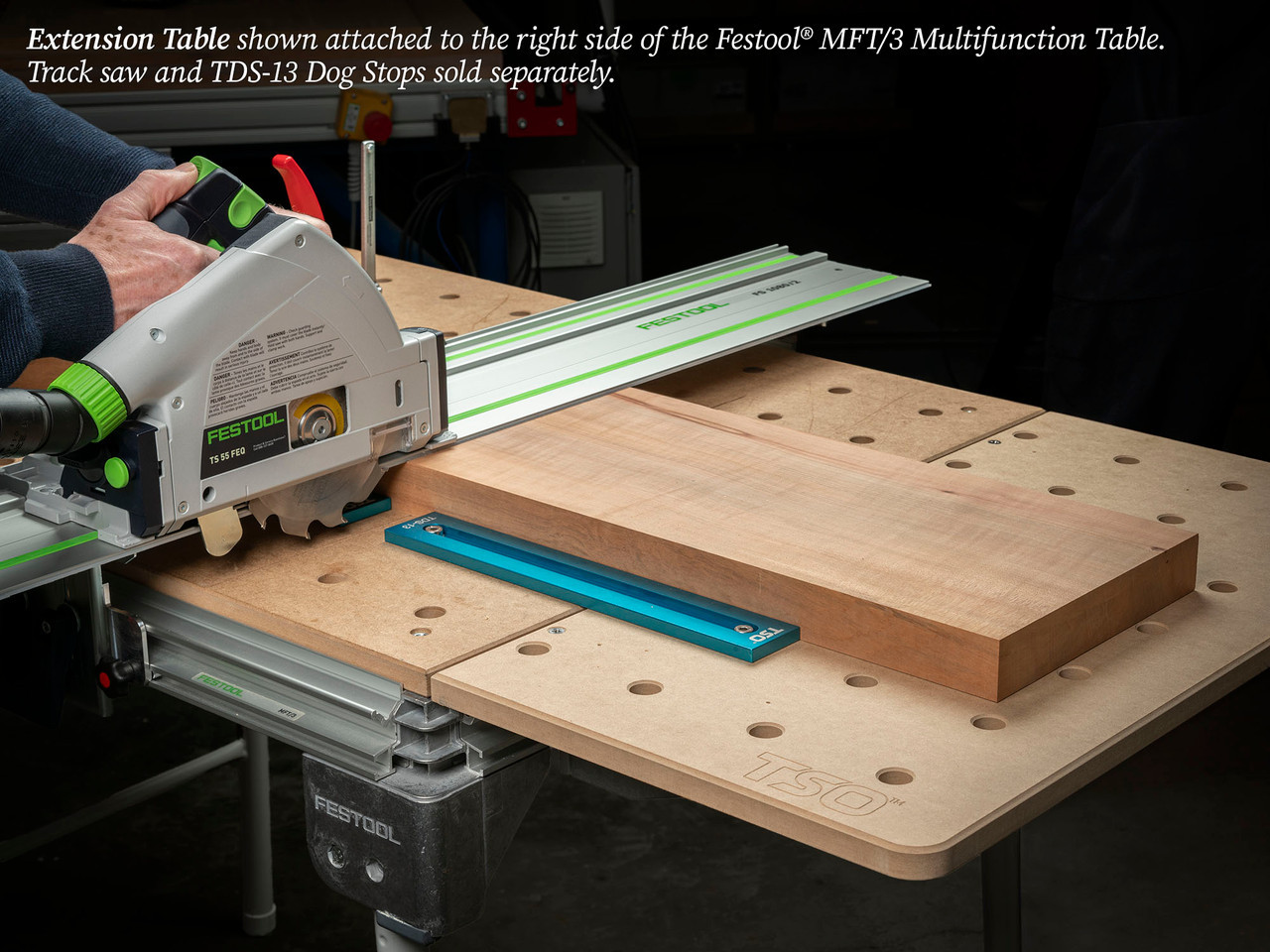 Extended Miter Gauge Fence for Festool CSC SYS 50 EB Cordless Table Saw ...