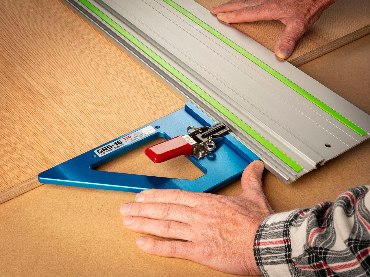 TSO GRS-16 Guide Rail Square for Track Saw Guide Rails