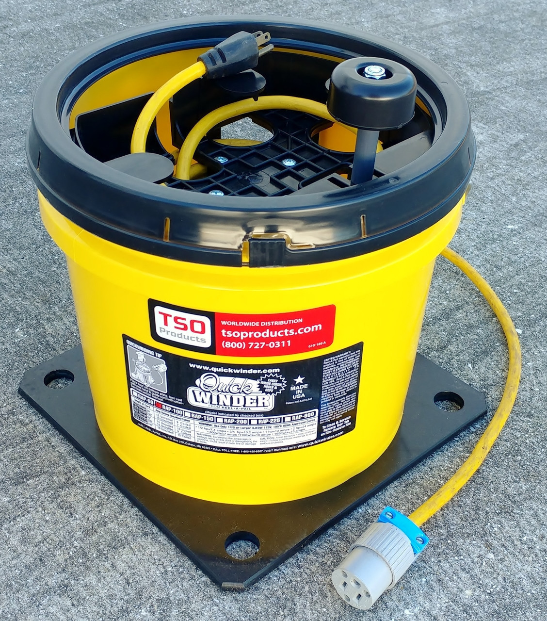 Quickwinder RAP 100 | 100 Ft. Extension Cord Reel | TSO