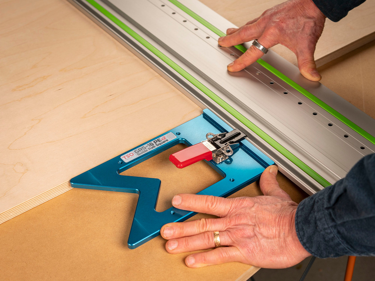 TSO GRS-16 PE v2 Parallel Edge Guide Rail Square