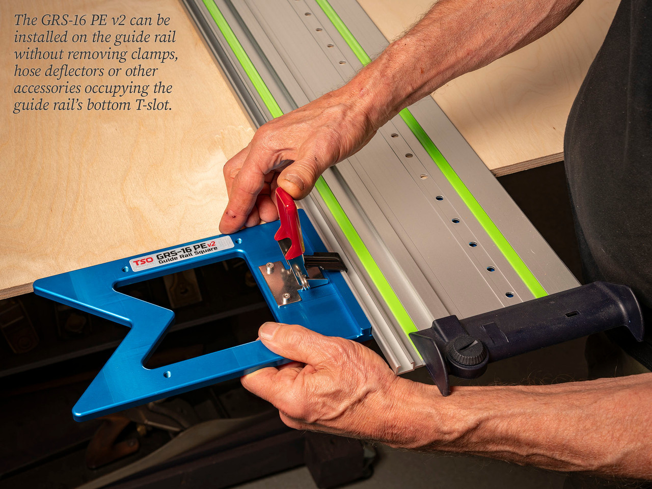 TSO GRS-16 PE v2 Parallel Edge Guide Rail Square