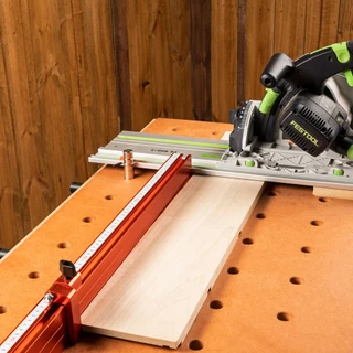 UJK Fence and Length Stop for Guide Rail Saws | UJK Technology