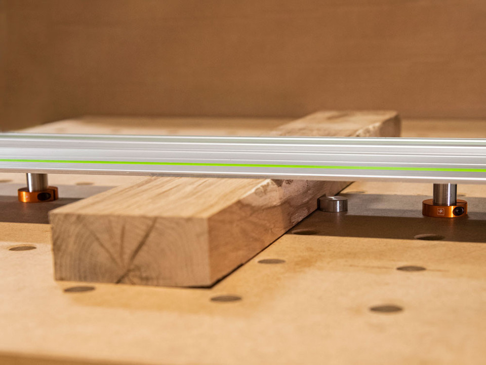 Adjustable Height Guide Rail Dogs for Festool and Makita Tracks - Pair ...