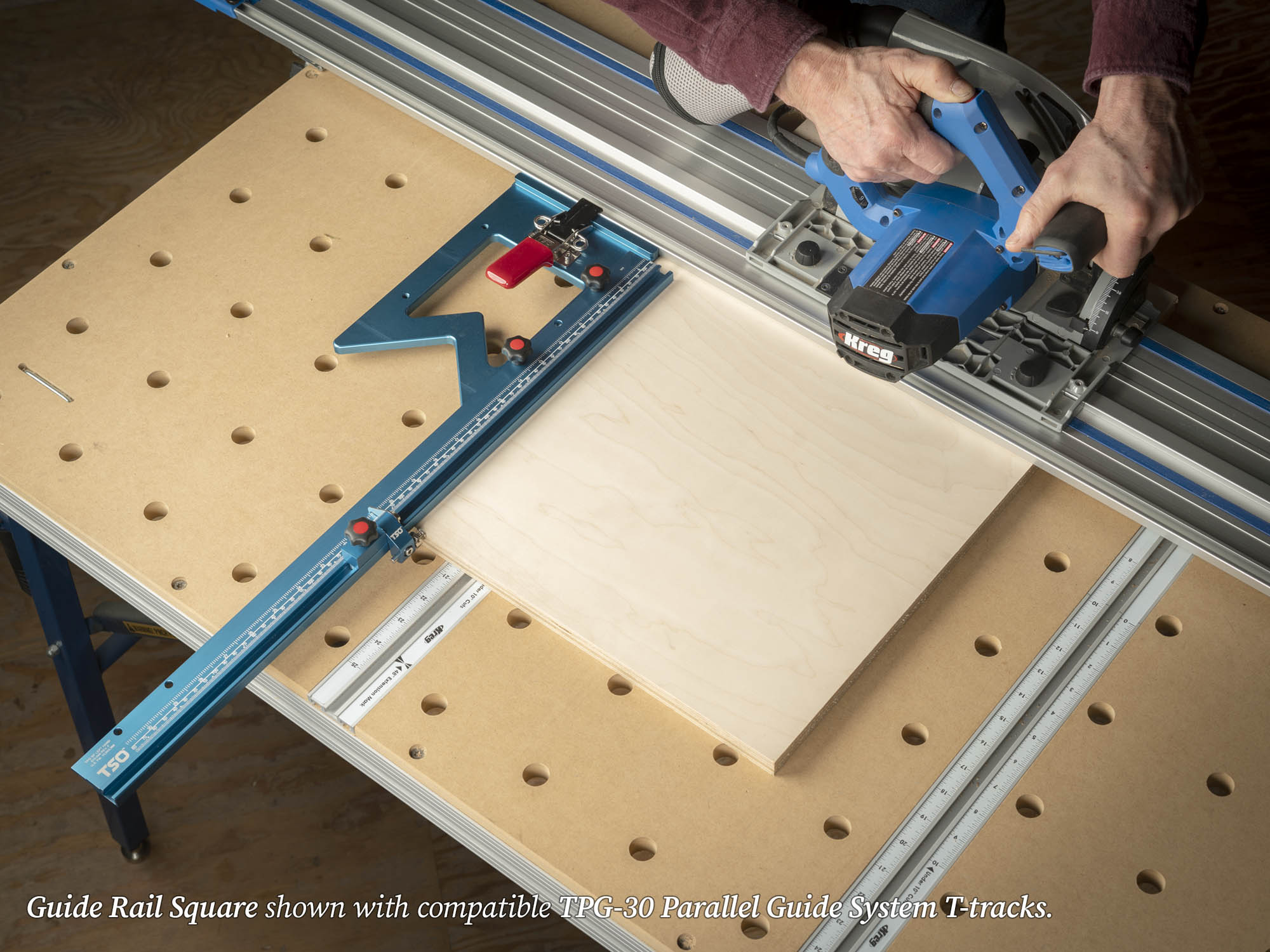 Kreg Adaptive Cutting System GRS 16 PE K Guide Rail Square
