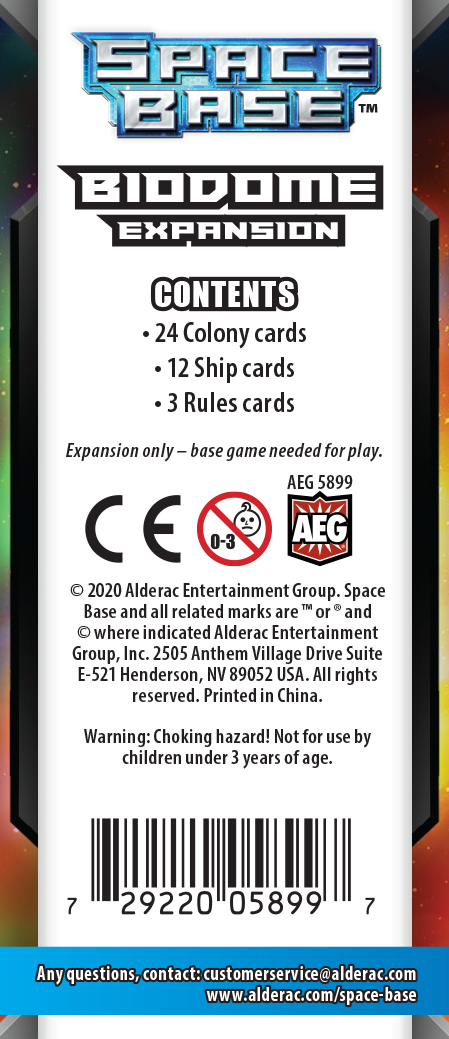 Space Base: Biodome - Alderac Entertainment Group Online Store
