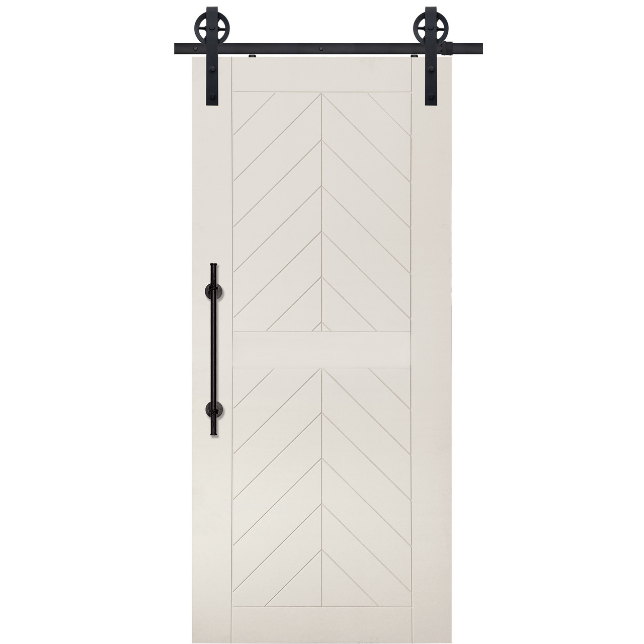 2 Panel Chevron Barn Door - BarnDoorz