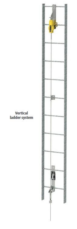 Miller 20 ft. Galvanized Steel GlideLoc Vertical Height Access Ladder ...