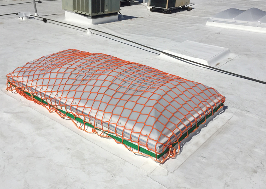 Skylight Fall Protection Safety Nets with Rachet Strap - 7' x 7 ...