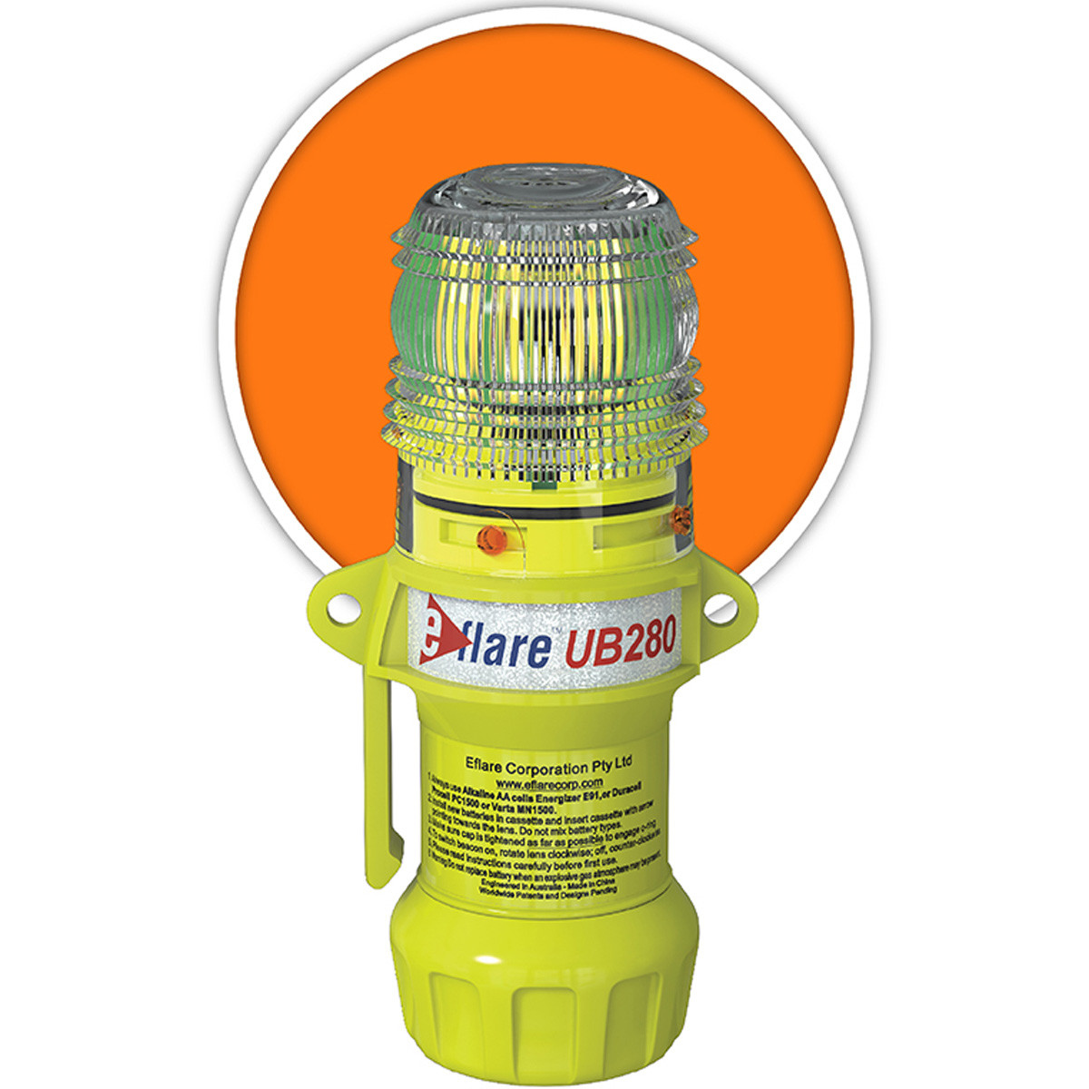 Eflare 6" Safety & Emergency Beacon w/Steady-On Worklight Magnetic Base ...