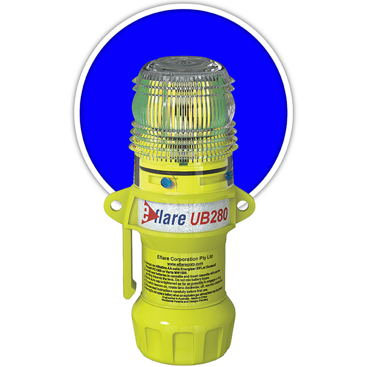 Eflare 6" Safety & Emergency Beacon w/Steady-On Worklight Magnetic Base ...