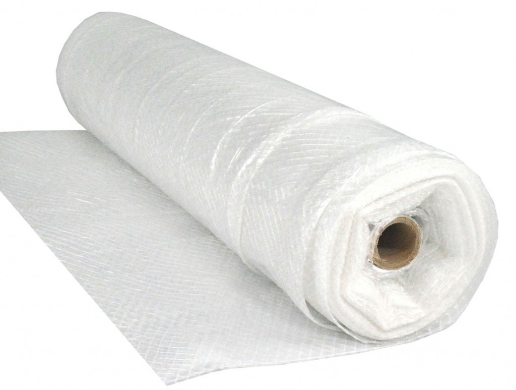 10 Mil 20'x100' Fire Rated String Reinforced Clear Plastic Poly ...