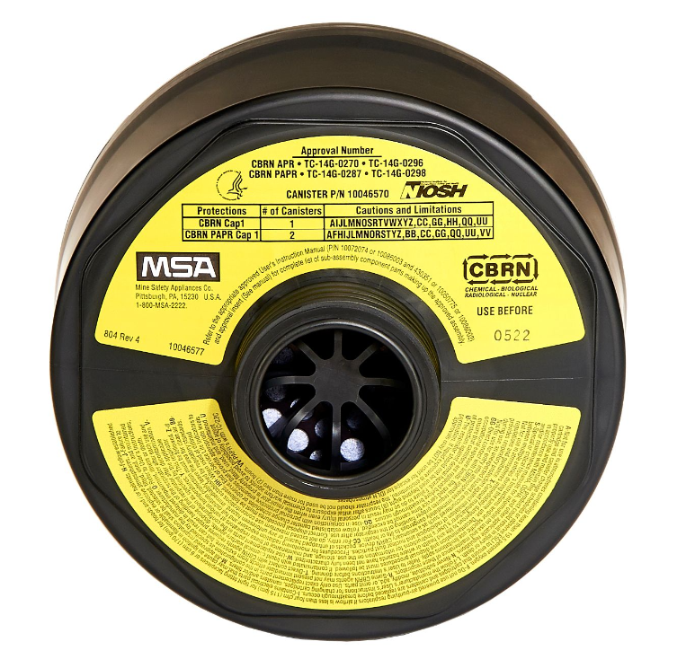 MSA Advantage 1000 Riot Control Gas Mask w/Canister [S, M, L] - Jendco ...