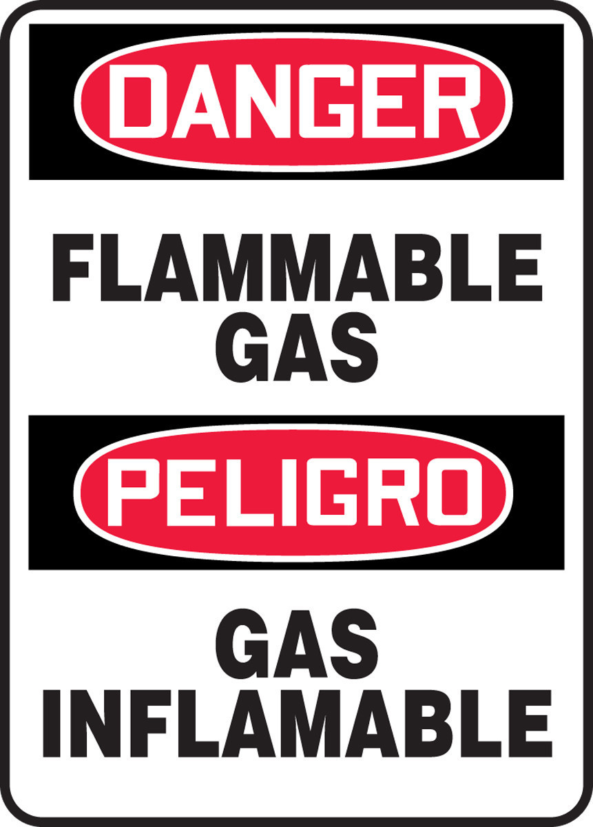 Flammable Gas Sign