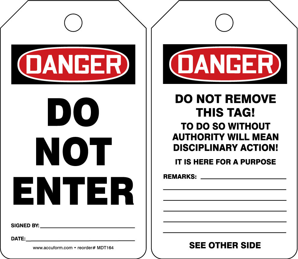 Danger Do Not Enter Sign Printable
